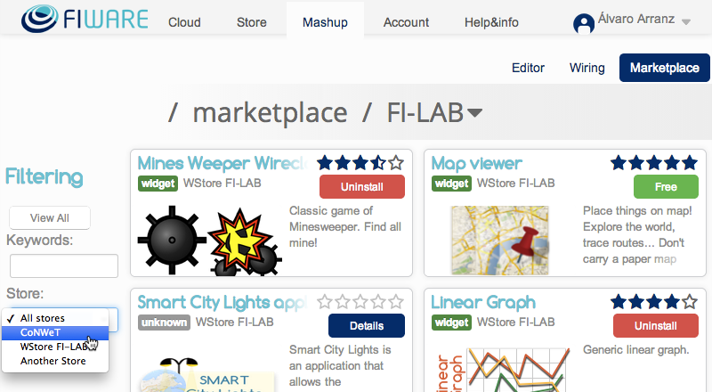 How to find widgets and other components for your dashboard - Developer tourguide